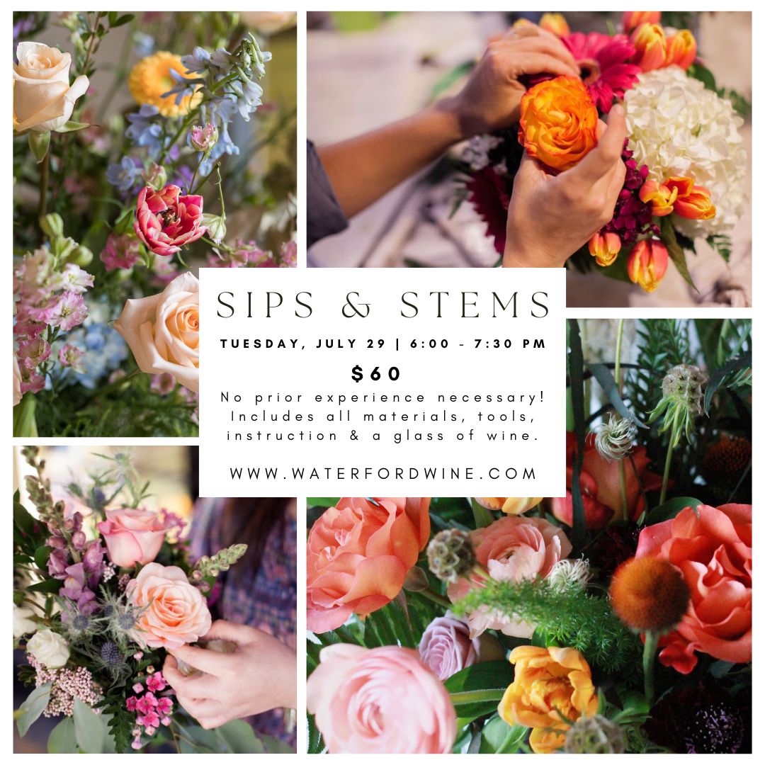 Sips & Stems Flower Arranging with Belle Fiori - Milwaukee Only